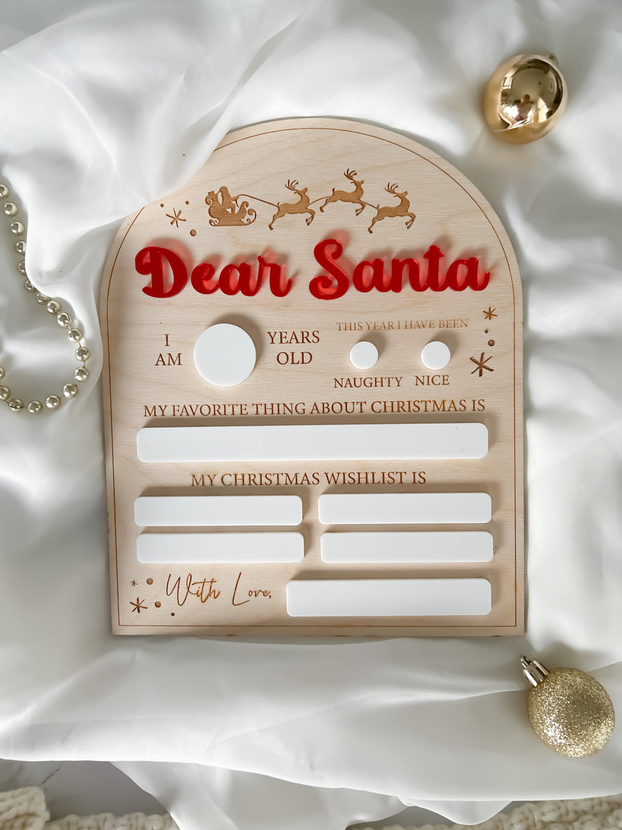 Christmas Santa Wishlist Board – WildRibbon